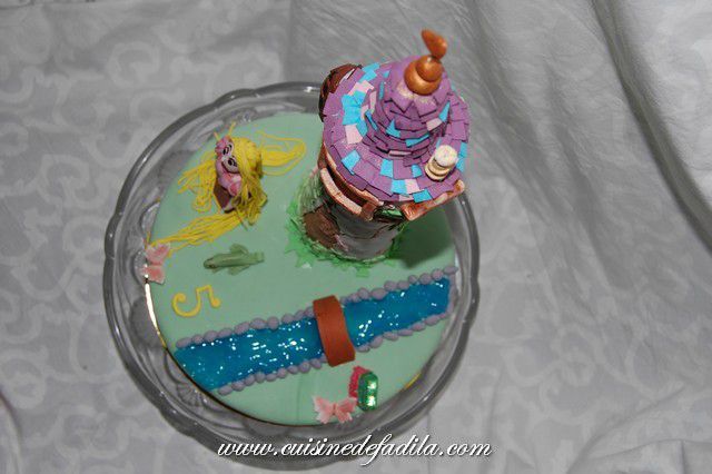 Gâteau Raiponce et sa tour - cuisine de Fadila