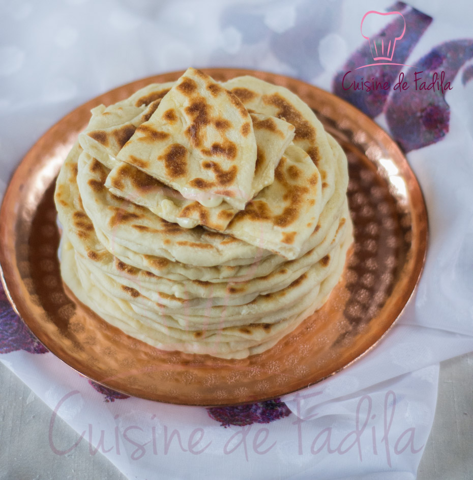 Naan au fromage - cuisine de Fadila